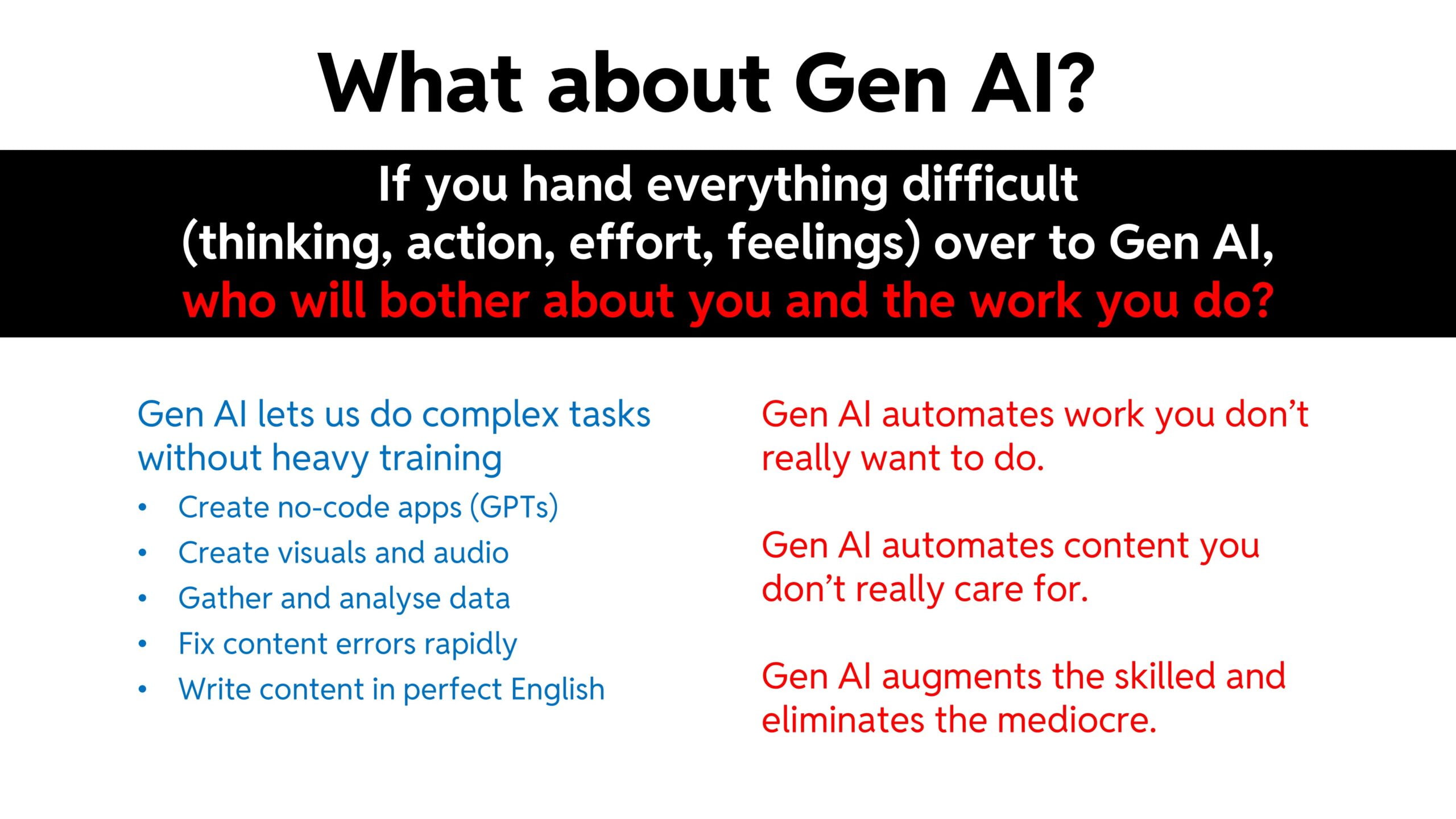 When students ask me about Gen AI... - ThinkTan
