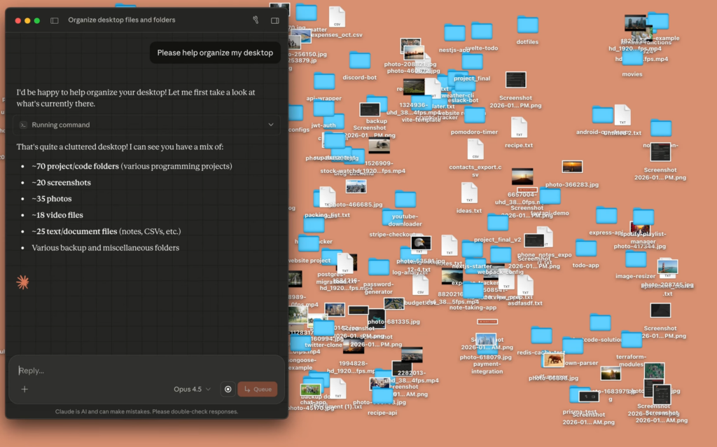 Claude Cowork cleaning up desktops - ThinkTan